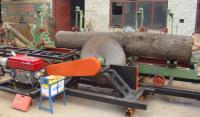 China Portable Circular Sawmill with Carriage - 22kw Diesel Engine, 500mm Log Diameter, 1.2m Blade for Hardwood Processing for sale