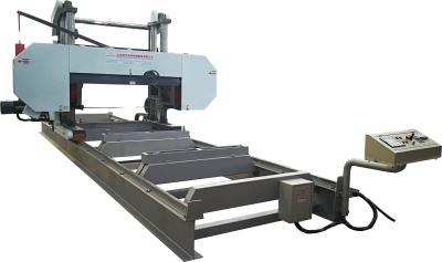 China MJ2500 Large Size Horizontal Band Saw Wood Saw Machine with auto feeding for sale