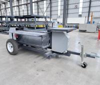 China Mobile Wood Pallet Dismantling Band Saw Machine 600mm Saw Wheel 7.5KW Pallet Cutting Recycling for sale