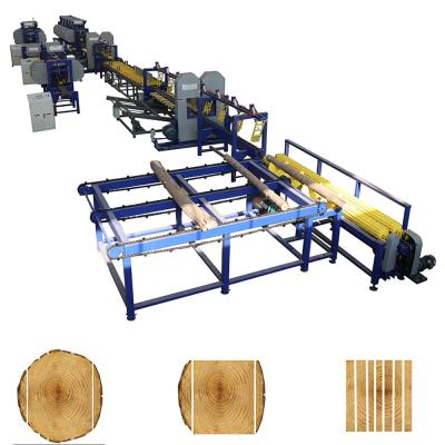 China Automatic Vertical Twin Blade Bandsaw Mill 700mm Band Wheel 350mm Log Diameter for Wood Sawmill for sale