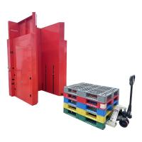 China Automatic Pallet Dispenser Pallet Magazine TPC1300 800-1300mm 15 Pallets Pneumatic for sale