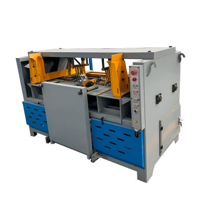 China Automatic Double Head Wood Pallet Notching Machine 1800 Notches per Hour 15kW for sale