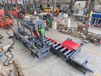 China Vertical Band Saw Wood Cutting Machine MJ3210 Log Sawmill with Automatic Carriage 1060mm Wheel 30KW Motor for sale