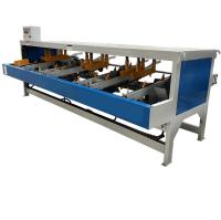 China Double End Trim Wood Pallet Cut Off Saw Machine 300mm Blade 3kw Motor Auto Feeding for sale
