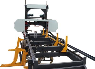 China Mobile Hydraulic Band Sawmill 1000mm/700mm Log Diameter with 30kW/22kW Motor and Automatic Hydraulic Clamp System for sale