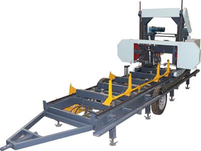 China Hydraulic Automatic Band Sawmill 700mm 1000mm Log Cutting Horizontal Wood Bandsaw for sale