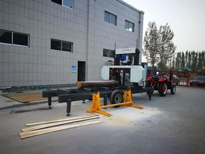 China Hydraulic Horizontal Band Sawmill 1000-1300mm Capacity with 22HP Diesel or 35HP Petrol Engine for sale