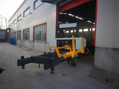 China MJ1000/MJ1300 Hydraulic Portable Band Sawmill with 1000-1300mm Cutting Diameter and 22-35HP Engine for sale