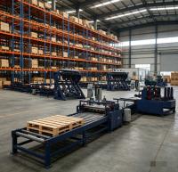 China Automatic EPAL Wood Pallet Production Line 50-80 Pcs per Hour 700-1300mm for sale