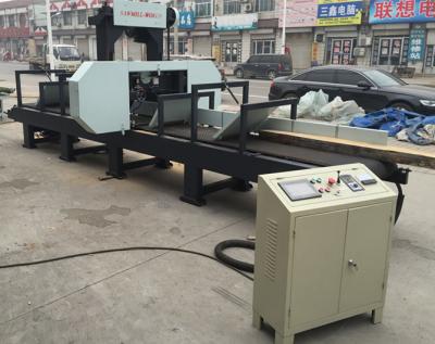 China Multi Head Horizontal Resaw Bandsaw Machine 1-6 Heads 15kw Motor 300mm Width for sale