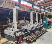 China Electric Vertical Band Sawmill Wood Cutting Machine MJ3310 Hydraulic Log Turner 1060mm Wheel Automatic Carriage for sale