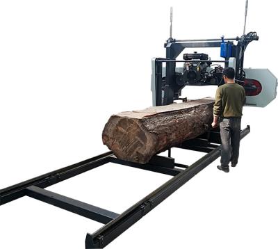 China Horizontal Hard Log Cutting Diesel Portable Sawmill 1000mm Diameter Band Saw for sale