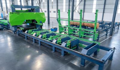 China Heavy-Duty Horizontal Hydraulic Band Sawmill SW1200PRO for sale