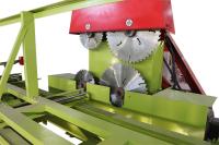 China Woodworking 4-Blade Sliding Table Saw 480mm Log Diameter 5m Length Circular Sawmill Machine with Electric Carriage for sale