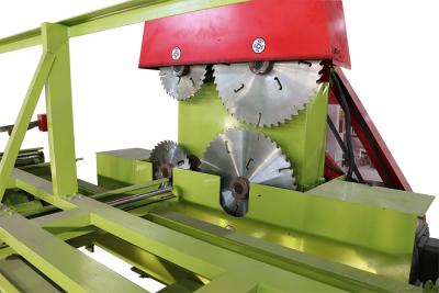 China Woodworking 4-Blade Sliding Table Saw 480mm Log Diameter 5m Length Circular Sawmill Machine with Electric Carriage for sale