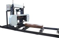 China Portable Horizontal Band Sawmill 700mm-1600mm Electric or Diesel Engine Wood Cutting for sale