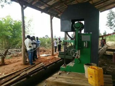 China Dia. 1200mm sawing CNC Automatic Feeding Vertical Band Sawmill With Log Carriage for sale