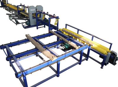 China Twin Vertical Band Sawmill Machine 350mm Log Cutting Equipment for Pine Eucalyptus Teak for sale