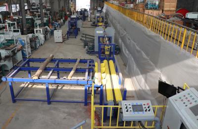 China Full Automatic Log Cutting Vertical Twin Band Saw Multi Blades Ripsaw Production Line 500mm 4000mm for sale