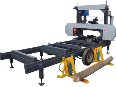 China MJ1300 Portable Band Sawmill 18.5kw Electric or 25HP Diesel Engine for 1300mm Log Diameter for sale