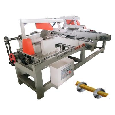 China Wood Cutting Off Circular Sawmill, Multiple Heads Wood Slasher Saw Machine for sale