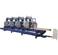 China Horizontal Bandsaw Saw Mill Timber Cutting Resaw Band Multiple Heads 1-6 Heads 300mm Width for sale