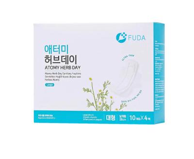 China Green Core Ice-Breathing Ultra-Thin Pads with 0.1cm Core and Natural Plant Extracts for Feminine Hygiene for sale