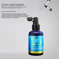 China Blue Copper Peptide Anti-Hair Loss Serum 120ml with Natural Plant Extracts for Hair Follicle Activation for sale