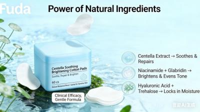 China Centella Asiatica Soothing Brightening Cotton Pads 60pcs for Sensitive Skin OEM for sale