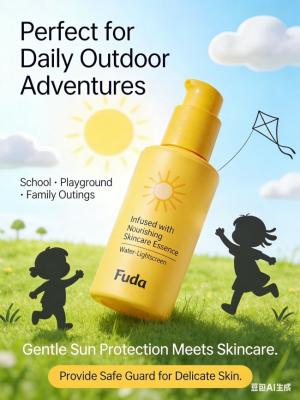 China Baby Water Based Sunscreen SPF50 Gentle Repairing Non Sticky for Kids Sensitive Skin 100ml for sale