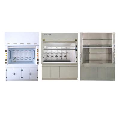 China CE Certified Ducted Steel PP Laboratory Fume Hood 1200mm 850mm 2350mm Chemical Extractor for sale