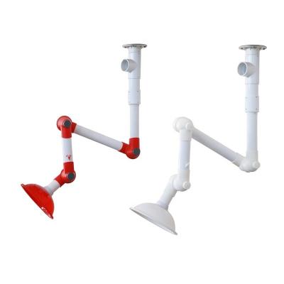 China PP Universal Extraction Arm Hood 110mm Fireproof Anti-Corrosion Lab Fume Extractor for sale