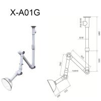China PP Universal Extraction Arm Hood 110mm Fireproof Anti-Corrosion Lab Fume Extractor for sale