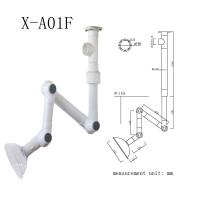 China Stainless Steel Flexible Extraction Arm Hood 360 Degree Adjustable Wall Ceiling Mounted for Lab Fume Extraction for sale
