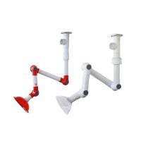 China Lab Welding Ceiling Mounted Smoke Hood with Flexible PP Universal Fume Extraction Arm 110mm for sale