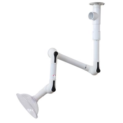 China Lab Air Cleaning Dental Suction Arm 380mm Cover Size High Density PP Joint Elastic Knob for sale