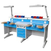 China CE Certified All-Steel Dental Lab Work Bench 19mm Epoxy Resin Worktop for sale