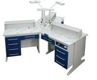 China CE Certified All-Steel Dental Lab Work Bench 19mm Epoxy Resin Worktop for sale
