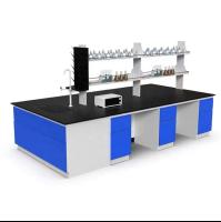 China Marble Lab Work Bench 30mm Thickness for Chemical Institute ISO1400 Certified Lab Island Side Work Benches for sale