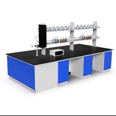 China Marble Lab Work Bench 30mm Thickness for Chemical Institute ISO1400 Certified Lab Island Side Work Benches for sale