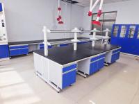 China Marble Lab Work Bench 30mm Thickness for Chemical Institute ISO1400 Certified Lab Island Side Work Benches for sale