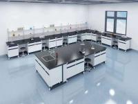 China Marble Lab Work Bench 30mm Thickness for Chemical Institute ISO1400 Certified Lab Island Side Work Benches for sale