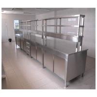 China Laboratory Workbench 304 Stainless Steel Top ISO14001 Certified 1800mm Sturdy Lab Table for sale