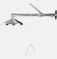 China 304 Stainless Steel Foot Pedal Operated Emergency Shower Eye Wash Station 304 for sale