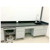 China Acid Alkali Resistant Lab Workstation 15mm Epoxy Worktop School Lab Clean Bench for sale