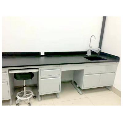 China Acid Alkali Resistant Lab Workstation 15mm Epoxy Worktop School Lab Clean Bench for sale