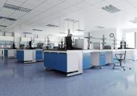 China Chemical Resistant Laboratory Workbench Fireproof Anti Scratch 12mm Tempered Glass Shelf for sale