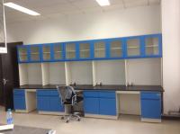 China Medical Lab Furniture Table with Reagent Shelf Drawer Phenolic Resin Worktop 1800mm for sale