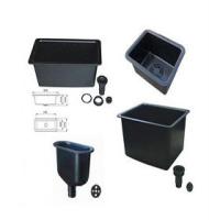 China PP Chemical Resistant Lab Sink 100% High Grade Material for School Chemistry Desk Furniture for sale