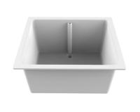 China Acid Resistant PP Lab Sink 100% High Grade Polypropylene for School Lab Table Custom Dimensions for sale